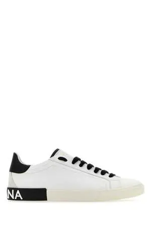Dolce & Gabbana Portofino Vintage Sneakers - White