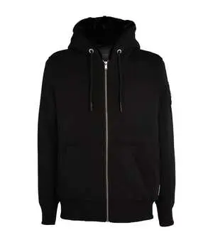 Moose Knuckles Padded Zip-front Hoodie - Black
