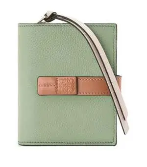 Loewe Leather Zip Wallet Green