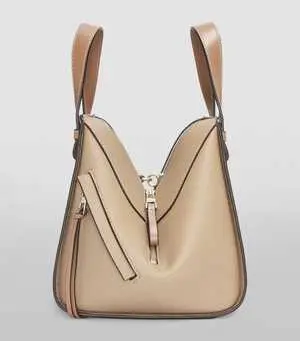 Loewe Leather Hammock Handbag - Beige