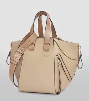 Loewe Leather Hammock Handbag - Beige