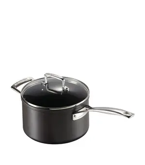 LE CREUSET Toughened Non-stick Saucepan - Black