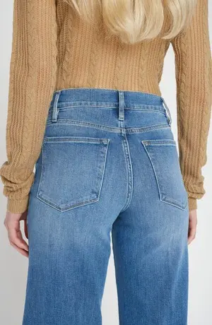 FRAME Le Slim Palazzo Ankle Jeans - Drizzle
