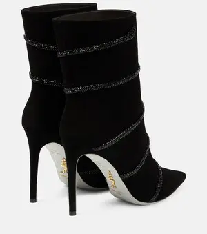 Rene Caovilla Morgana Embellished Suede Boots