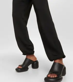 JIL SANDER Wool-blend Sweatpants - Black
