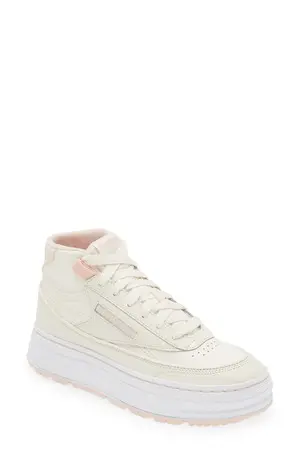 REEBOK Club C Geo Mid Top Sneaker Chalk/chal