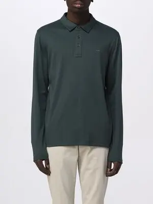 Michael Kors Polo Shirt In Cotton Green