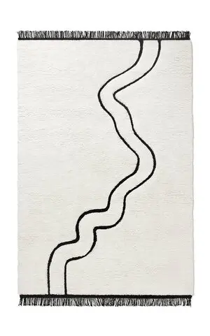 NORDIC KNOTS River ; Shaggy Area Rug In Snow; X 8