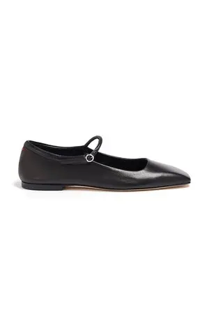 AeydĒ Uma Leather Mary Jane Flats - Black
