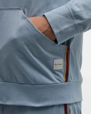 Paul Smith Cotton Jersey Hoodie - Light Blue