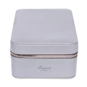 RAPPORT LONDON Hyde Park Four Watch Leather Zip Case - Gray
