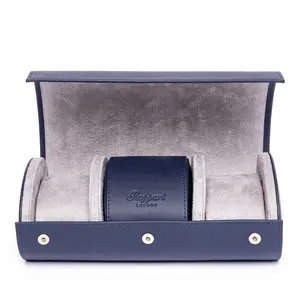 RAPPORT LONDON Hyde Park Three-watch Leather Pouch - Blue