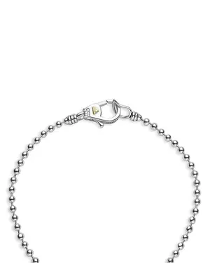 Lagos 18k Yellow Gold And Sterling Diamond Link Bracelet