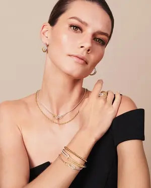 Lagos 18k Yellow Gold And Sterling Diamond Link Bracelet