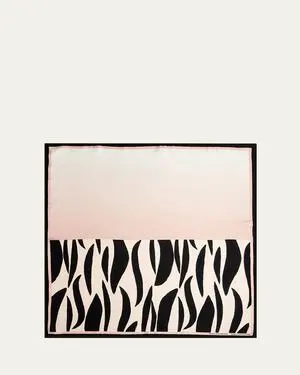 Dries Van Noten Rosa Carnivora Silk Foulard - 3 Rosa Carnivora