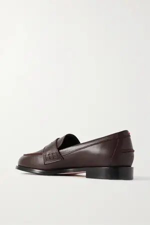 AeydĒ Oscar Leather Loafers - Brown