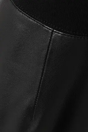 Ralph Lauren Wool And Leather Mini Dress