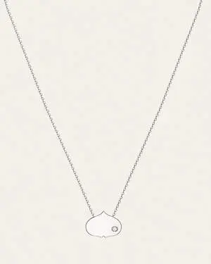 KAMAL KAMAL Eye Adore 18K Gold Diamond Pendant Necklace White Gold