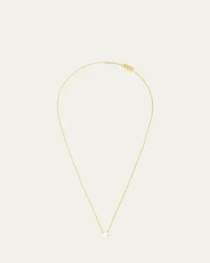 KAMAL Eye Adore Mini Pendant Necklace, 7mm - Gold