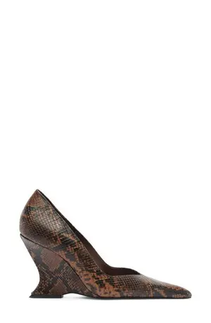 Schutz Siena Ankle Wrap Sandal - Brown