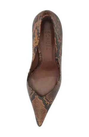 Schutz Siena Ankle Wrap Sandal - Brown