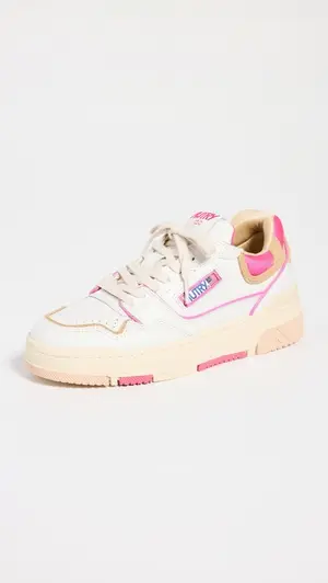 AUTRY Clc Low Sneakers Mult/mat Wht/bg/pk