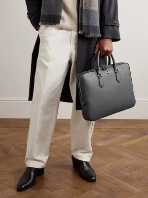 Montblanc Sartorial Cross-grain Leather Briefcase