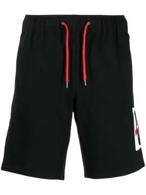 PORTS V Logo-patch Track Shorts - Black