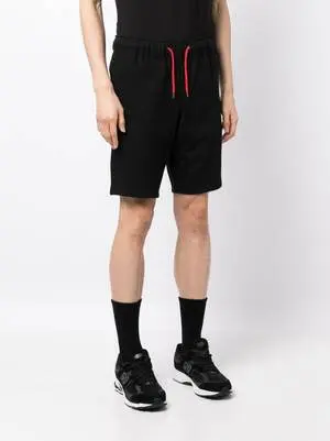 PORTS V Logo-patch Track Shorts - Black
