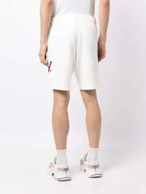 PORTS V Logo-patch Jersey Track Shorts - White