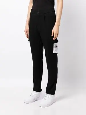 PORTS V Logo-patch Cotton Track Pants