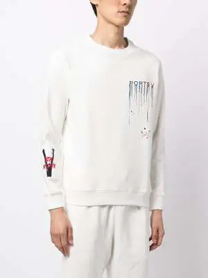 PORTS V Logo-print Sweatshirt - White