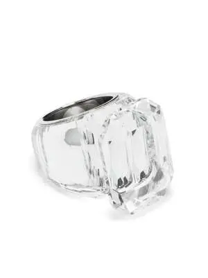 SWAROVSKI Lucent Crystal-embellished Sterling Silver Ring - White