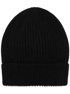 Dolce & Gabbana Ribbed-knit Beanie - Black