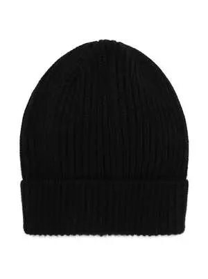 Dolce & Gabbana Ribbed-knit Turn-up Beanie - Black