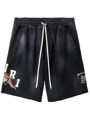 Amiri Vintage Tiger Cotton Track Shorts