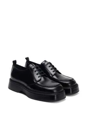AMI Paris Lace-up Leather Loafers