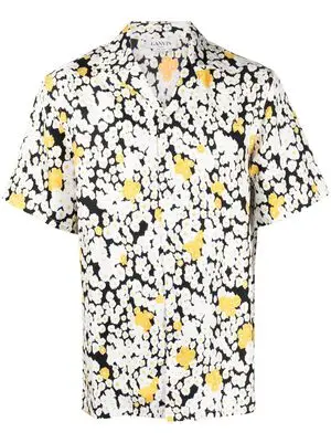 LANVIN Printed Short-sleeve Shirt - Black