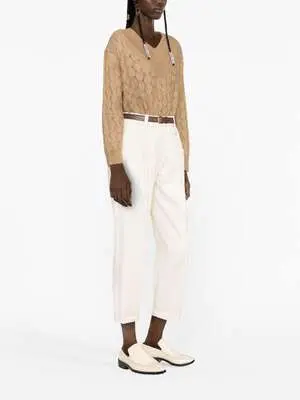 Brunello Cucinelli Straight-leg Cropped Trousers