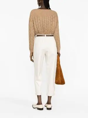 Brunello Cucinelli Straight-leg Cropped Trousers