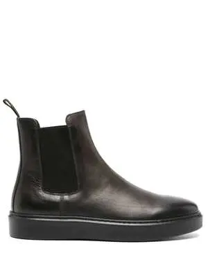 DOUCAL'S Leather Chelsea Boots - Grey