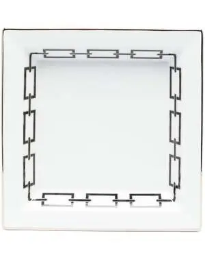 GINORI 1735 Square-shape Ceramic Tray - White