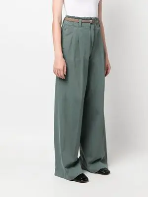 Peserico High-waisted Wide-leg Trousers
