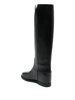 VIA ROMA 15 V-plaque Leather Boots