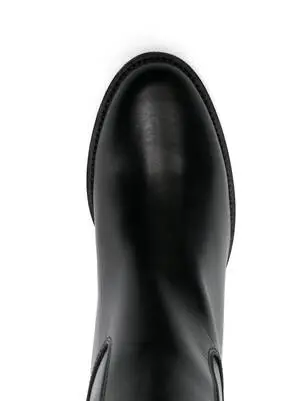 VIA ROMA 15 V-plaque Leather Boots