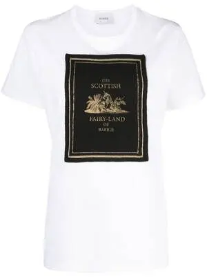 BARRIE Logo-patch Cotton T-shirt