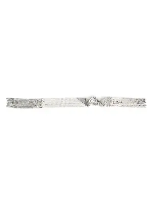 Gcds Crystal-embellished Shoulder Strap - Silver