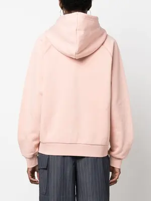 A.p.c. Logo-ebroidered Cotton Hoodie