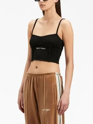 Palm Angels Logo-print Crop Top