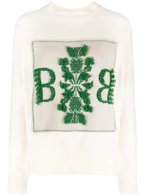 BARRIE B-logo Sweatshirt - Neutrals
